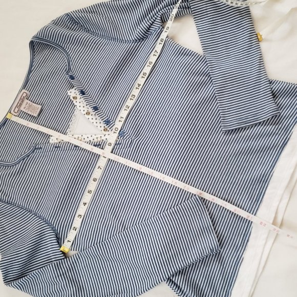 Poetic Gem | Tops | Poetic Gem Blue Striped Pullover Top Xl | Poshmark